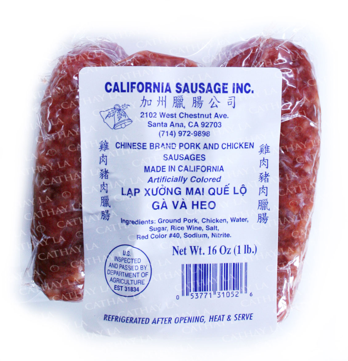 CALIFORNIA VN Chicken Sausage - Cathay LA