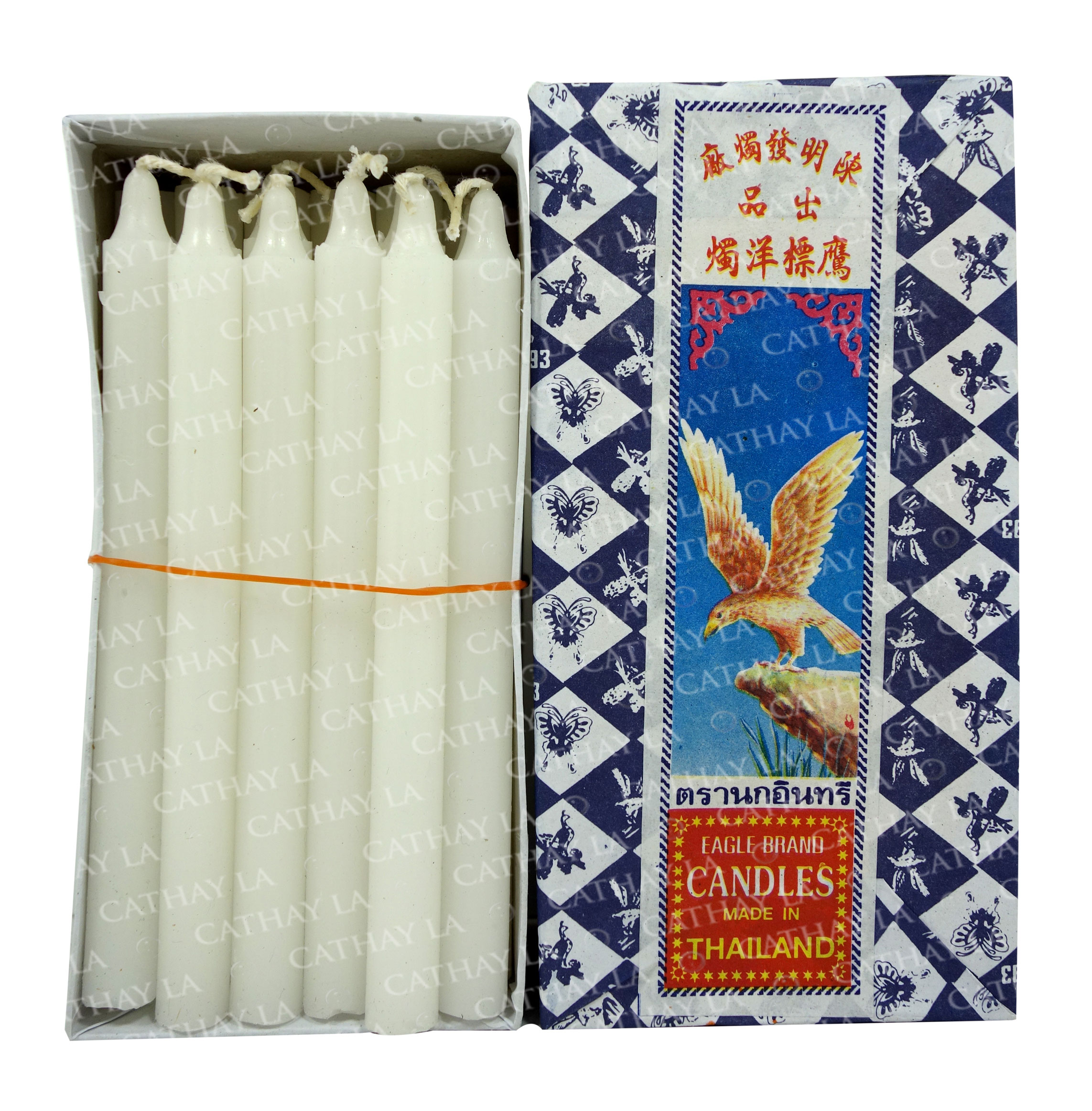THAI 20 Pc White Candle - Cathay LA